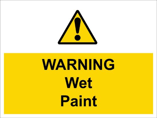 Warning Wet Paint. Warning Wet Paint. Universal Site Supplies